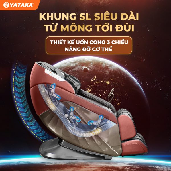 Ghế massage cao cấp YA-1200 I CON LĂN CÔNG NGHỆ MỚI